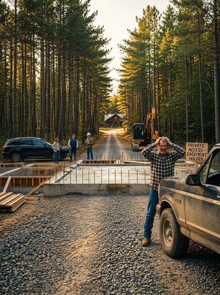 My New Neighbors Poured a Concrete Foundation Across My Only Driveway ...